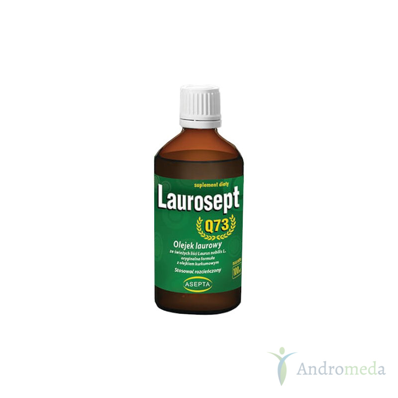 Laurosept Q73 Olejek z liści laurowych i kurkumy 100ml Asepta - Bio sklep Andromeda